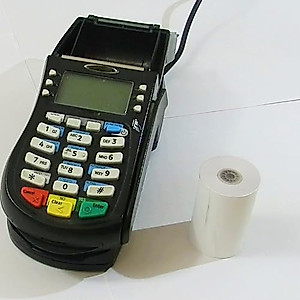 BAM POS Thermal Receipt Paper - Crisp & Clear Images, BPA Free - Ideal for First Data FD50 & FD100TI, Credit Card Machines - Pack of 50 Rolls