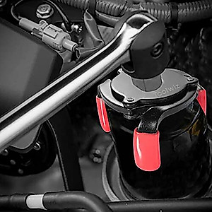 Eastyard Universal Oil Filter Wrench Adjustable 3 Jaw Oil Filter Removal Tool Range 2-3/8 to 3-7/8 inch with 1/2'' Adapter 3/8'' Square Drive Socket