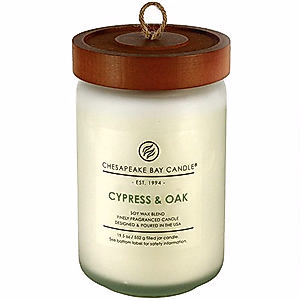 Chesapeake Bay Candle PT18478 Scented Candle, Cypress & Oak, Large Jar