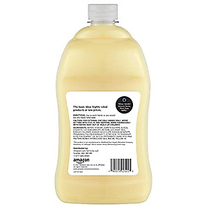 Amazon Basics Liquid Hand Soap Refill, Milk and Honey Scent, Triclosan-free, 56 Fluid Ounces, Pack of 1