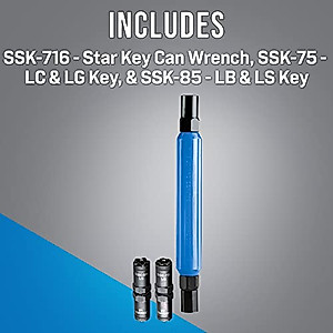Jonard Tools SSK-876 Star Key Can Wrench Kit, LC, LG, LB, & LS Patterns