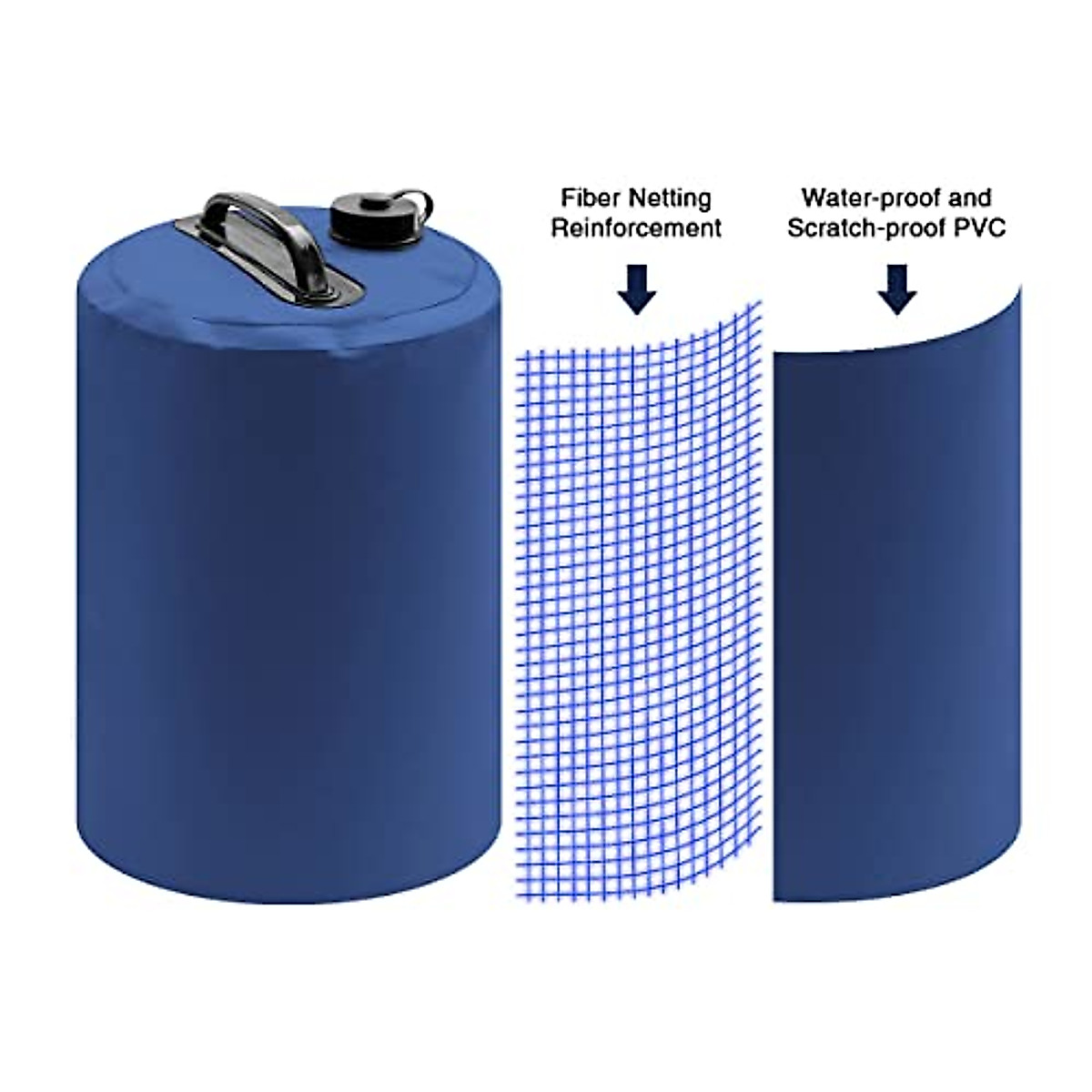 ABLEM8CANOPY Canopy Water Weights Set of 4, 88 LB Water Tent Weights, Heavy Duty Canopy Weights Bags for Pop up Canopy Tent Legs(10L, Navy)