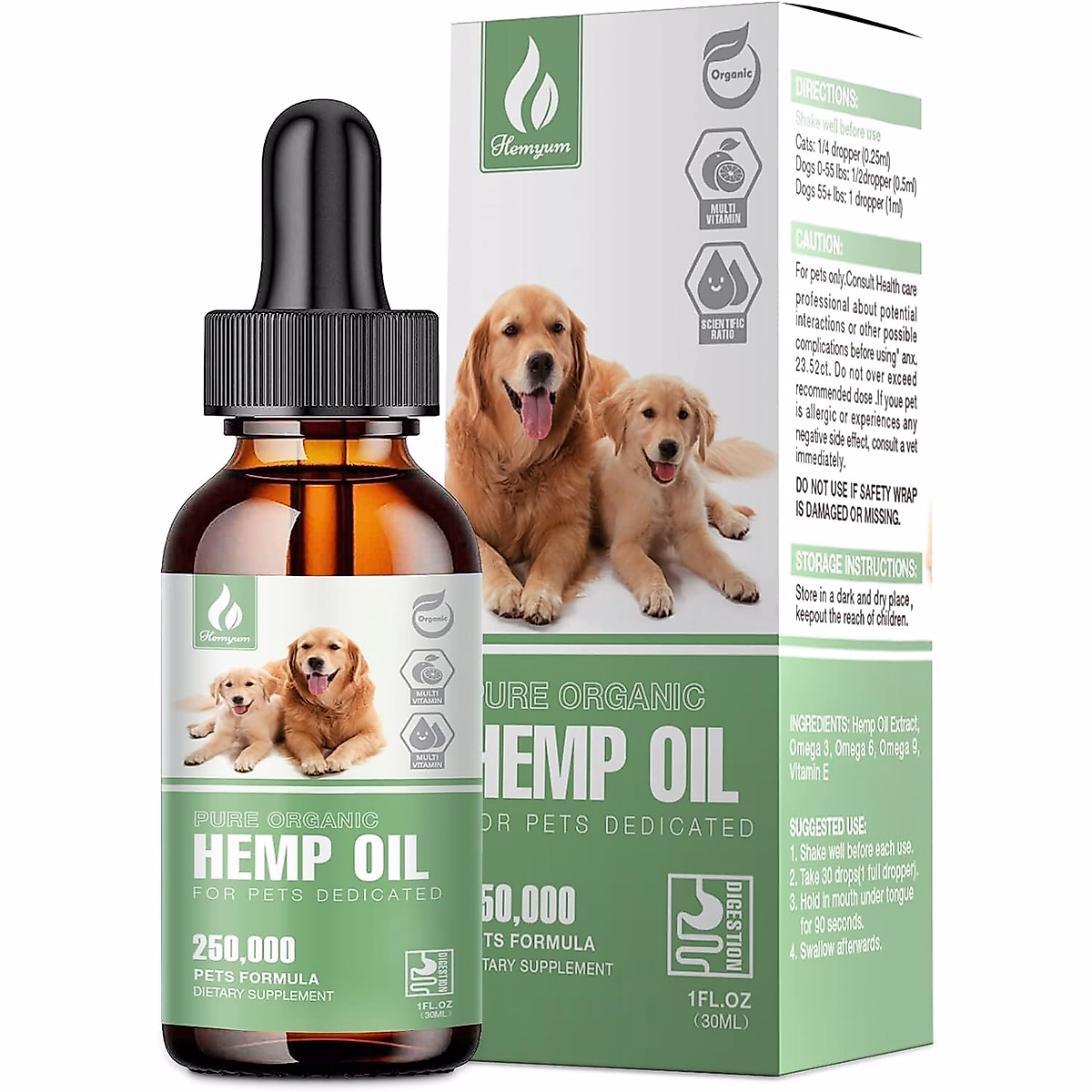 Hemyum Dog Hip & Joint Care Oil for Pet，Dogs Cats Oil Made in USA-Dog Hip & Joint Care-XQYSYEE-0422-15