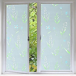 YUTR Glass Window Film Frosted Privacy Home Decorative Self Adhesive Glass Window Decals (Color : As Shown, Size : 60x500cm)