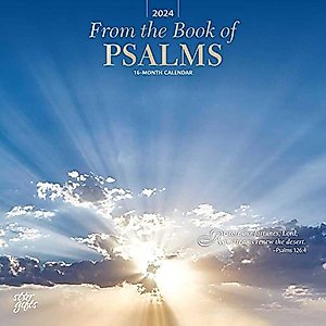From the Book of Psalms | 2024 12 x 24 Inch Monthly Square Wall Calendar | Sticker Sheet | StarGifts | Religion Hymns Lord