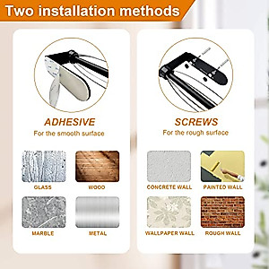 Paper Towel Holder Under Cabinet ,WACETOG Black Paper Towel Holder Wall Mount Single Hand Operable Kitchen Towel Holder