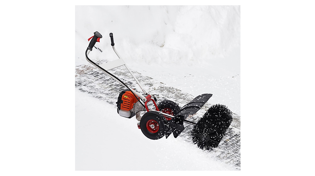 Powerful 52cc Snow Sweeper - Efficient Outdoor Cleaning