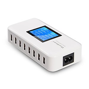 Vanbon 60W 8-Port USB Wall Charger, Multi Port USB Charger Charging Station W/LCD Compatible with Smart Phone, Tablet and Multiple Devices