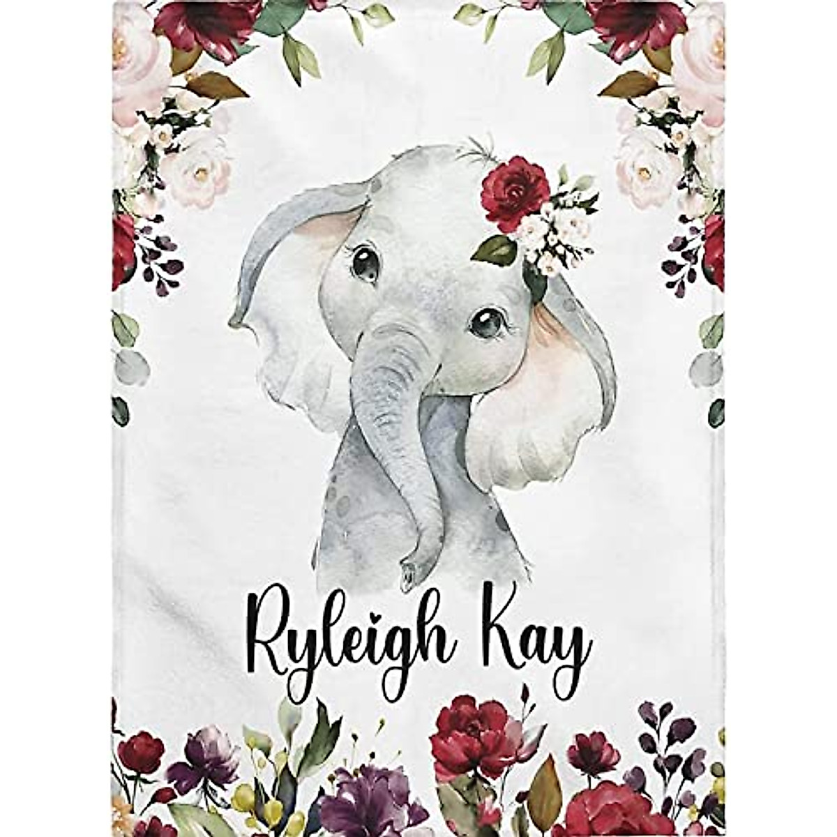 Personalized Baby Blanket, Baby Blanket for Girls, Custom Name Baby Blanket, Baby Girl Gifts (#1)