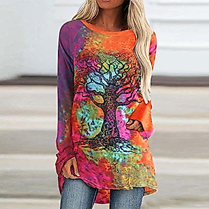 Women's Sheer Mesh Tops Long Sleeve Glitter Tops See Through Blouses Womens Tops Dressy Casual Long Sleeve Plus Orange