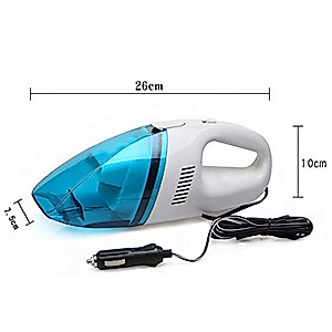 xinyijiayi Car Vacuum Cleaner, Mini Portable Wet and Dry Car Mini Portable Car Cleaner, Transparent