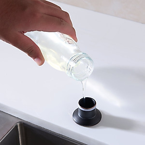 Delle Rosa Soap Dispenser, Liquid Soap Dispenser for Kitchen Sink, Brass Head Kitchen Sink Soap Dispenser Soap or Lotion Pump Dispenser Oil Rubbed Bronze, 11oz/320ml