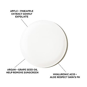 MDSolarSciences Wash Away One Step Foaming Cleanser Removes Impurities, Makeup & Sunscreen, Dermatologist Developed Vegan Formula with Hyaluronic Acid, Pineapple Extract, Aloe & Vitamin B5, 5 Fl Oz.