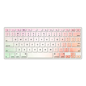 IVY Rainbow Aurora Case for MacBook Air 15 with M2 (Models: A2941) Hard Shell Case with Keyboard Cover Set - C