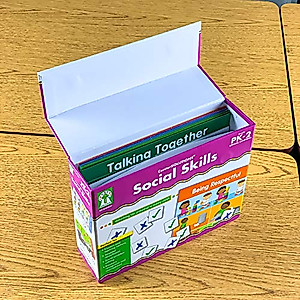 Key Education Social Skills Boxed Game Set, 15 Board Games With Social Emotional Learning Activities, File Folder Social Skills Learning Games for Autism, Preschool, Kindergarten, 1st and 2nd Grade