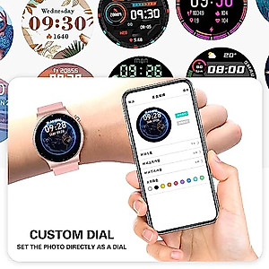 Smart Watch for iOS and Android, Fitness Trackers with Heart Rate Supervisor, Bluetooth Call Receive/Dial, Multiple Sports Modes, IP67 Waterproof Fitness Watch for Women Men