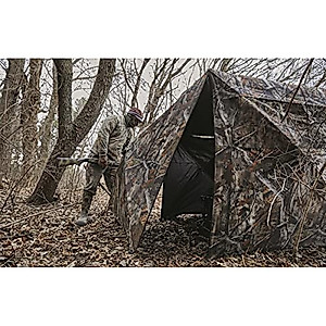 Guide Gear Silent Adrenaline Pop-Up Hunting Ground Blind for Deer, Duck, and Turkey Hunting, 2-Person Tent