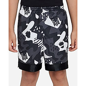 Nike Big Boys' Dri-FIT Elite Basketball Shorts (Large, Black/Black/White)
