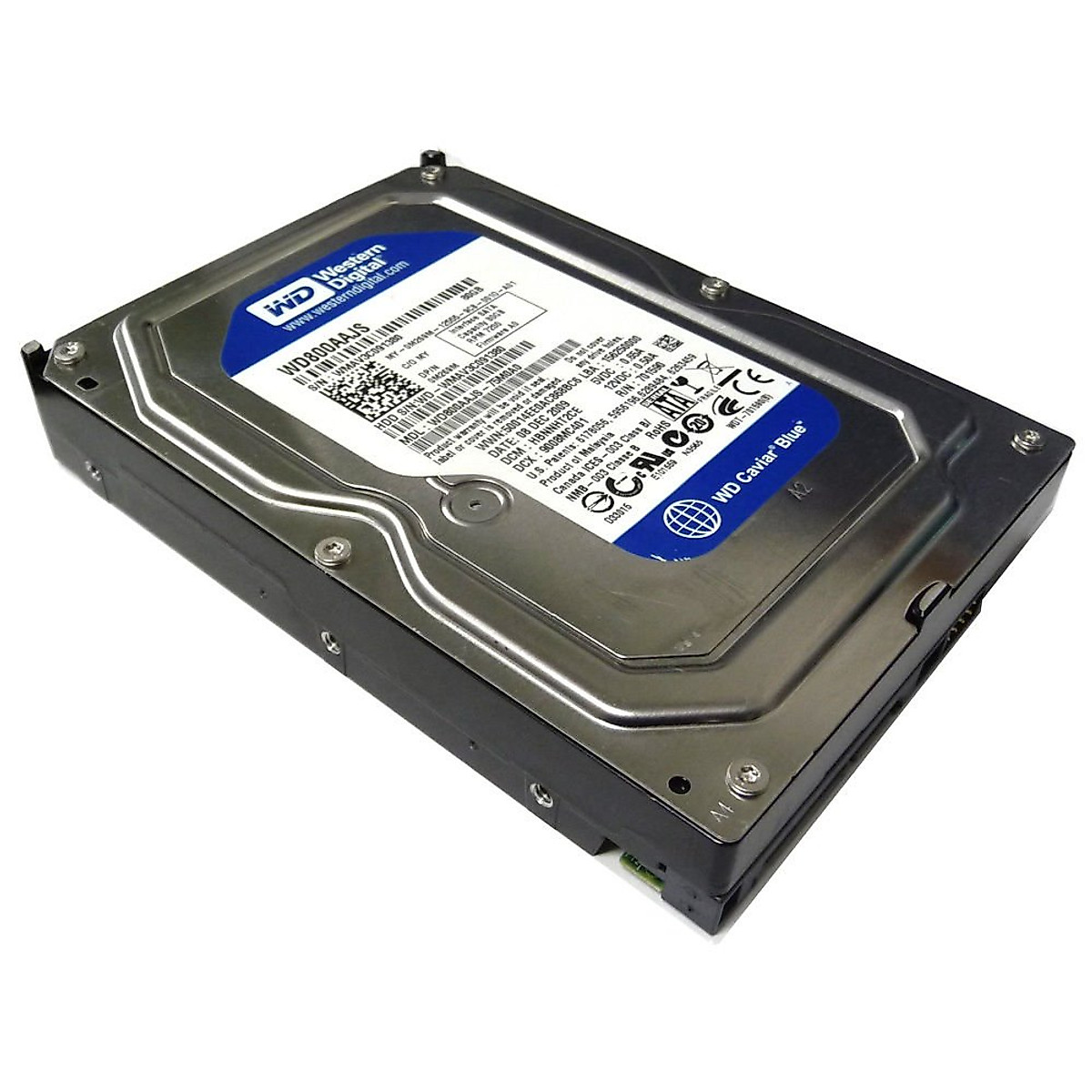 Western Digital (WD800AAJS) 80GB 7200RPM SATA 3.0Gb/s 3.5" Desktop Hard Drive