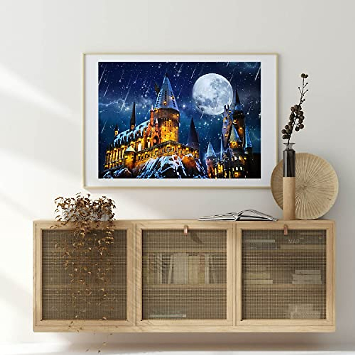 DAICHEL Diamond Art Painting Kits for Adults - Full Drill Diamond Dots Paintings for Beginners, Round 5D Paint with Diamonds Pictures Gem Art Painting Kits DIY Adult Crafts Kits 12x16inch