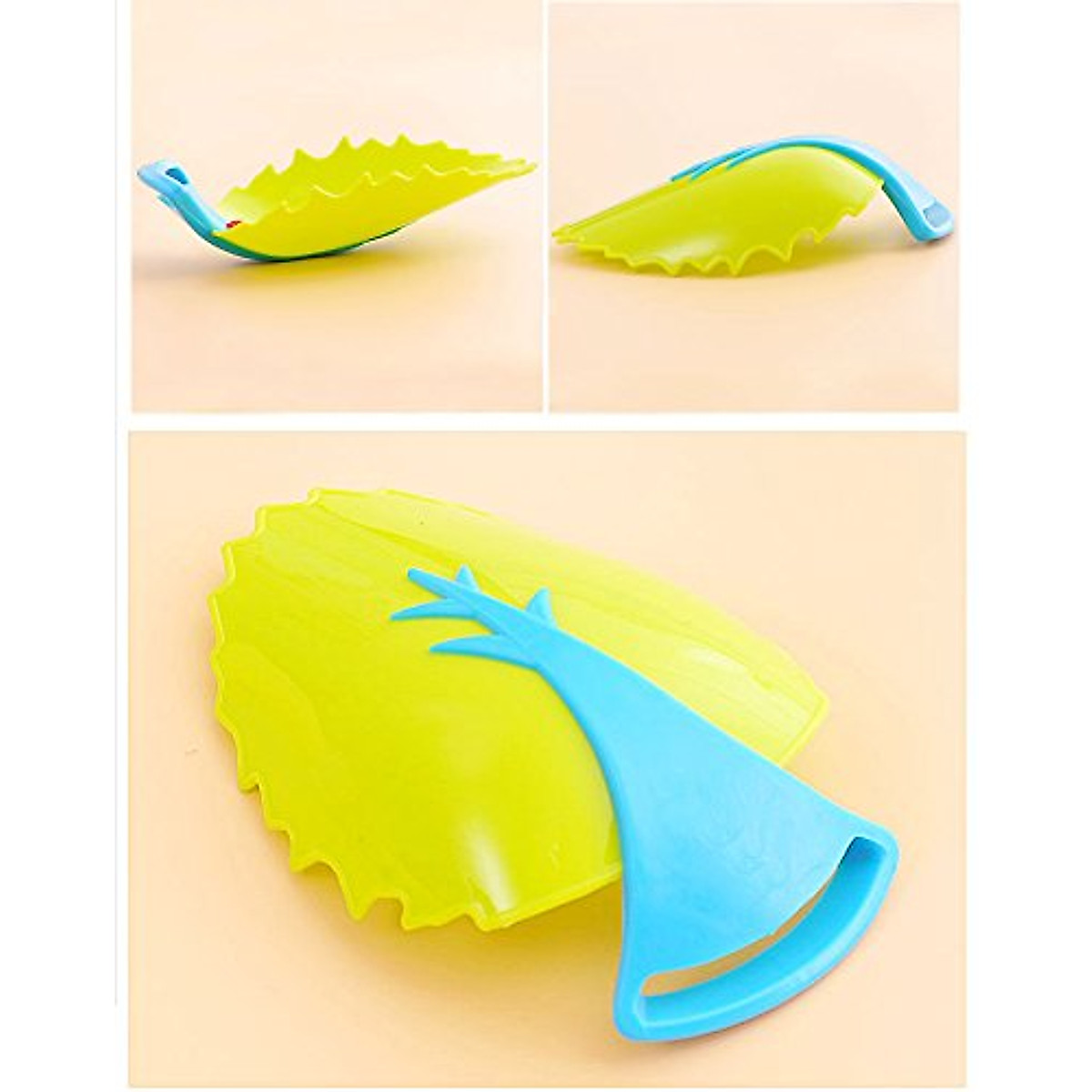 New Leaf Shape Kids Faucet Extender - Bathroom Sink Handle Extender for Helps Children Baby Toddlers Hand Washing - Kids Baby Best Gift 2017