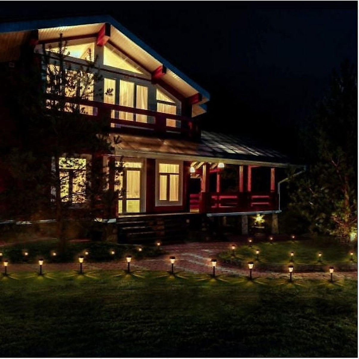 Smart Home Solar Garden Lights Set, 8 Pack