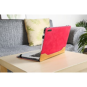 Berfea Stand Case Cover Compatible with Dell Inspiron 14 7490 7405 7415 5410 5415 5418 Laptop Notebook Protective Case Sleeve,with Cooling Bracket