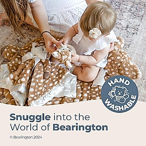 Bearington Baby Wee Willow, 9 x 7 Inch Small Fawn Stuffed Animal, Security Baby Blankets for Boys, Woodland Baby Décor