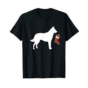 Belgian Malinois Christmas Stocking Stuffer Dog T-Shirt