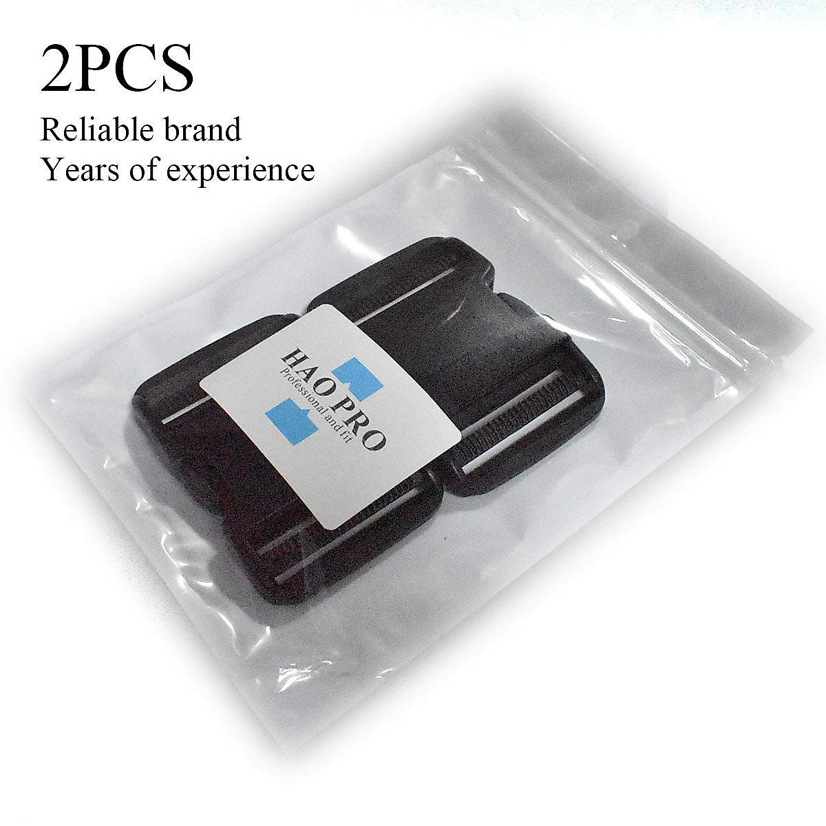 SGH Pro Extra Thick Military Grade Dual Adjustable Quick Side Release Buckles Clips Snaps 2" Wide 2 Pack No Sewing Heavy Duty Plastic Replacement for Nylon Strap Webbing Boat Cover Backpack Fanny Pack