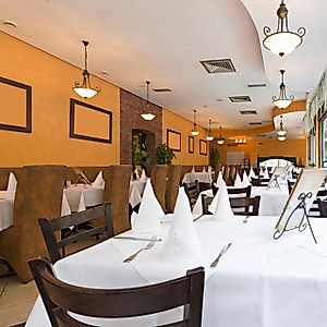 White Table Cloth Rectangle Table, 6 Pack Tablecloths for Rectangle Tables, 100% Polyester Rectangular Tablecloth White Table Cover Table Linens for Party, Wedding, Banquet Decoration- 60 x 102 Inch