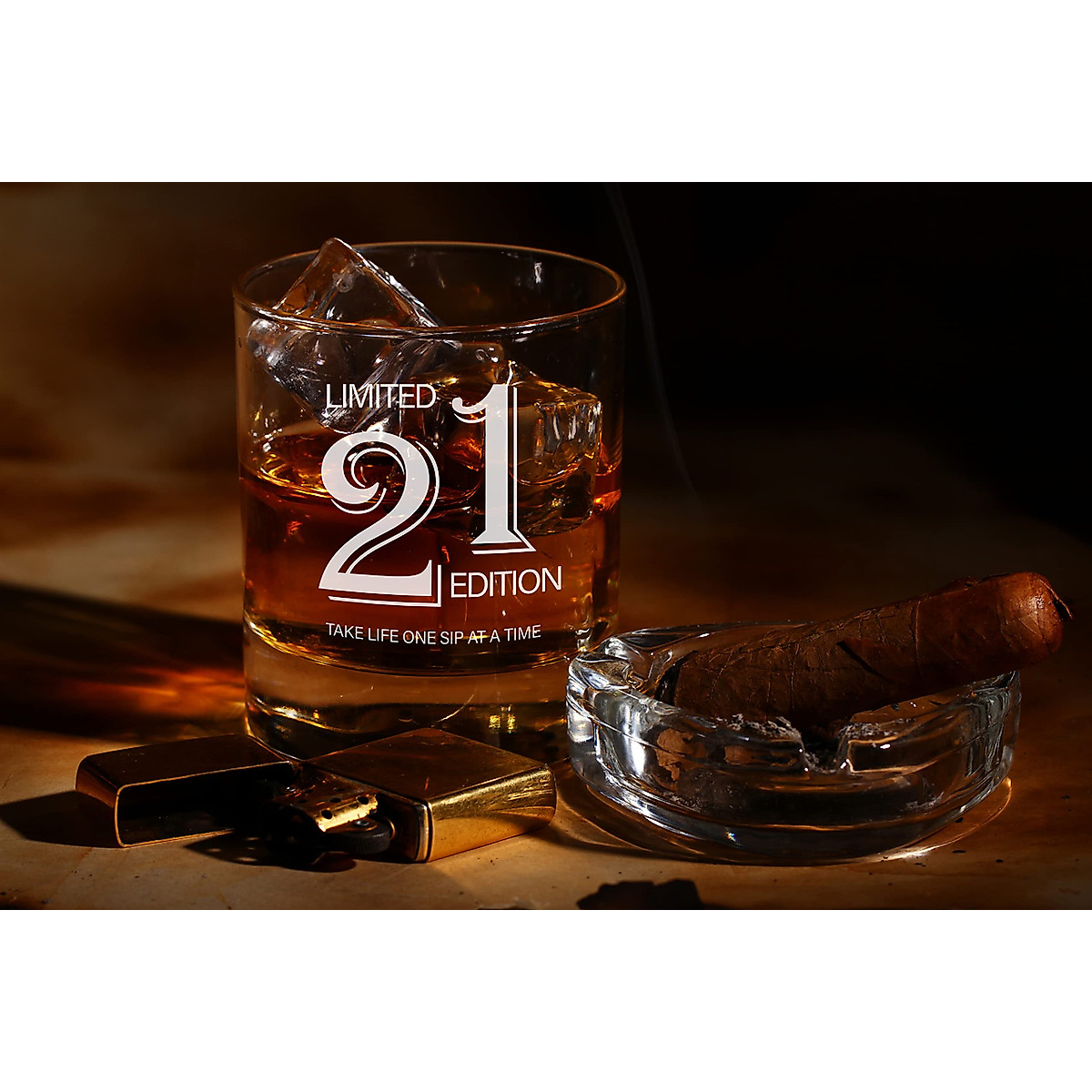 21st Birthday Gifts For Him - 2002 Whiskey & Shot Glass Funny Bday Present Ideas for 21 Year Old Men, Boyfriend, Husband, Son, Anniversary, From Girl Friend, Mom, Dad, Brother, Sister Decorations