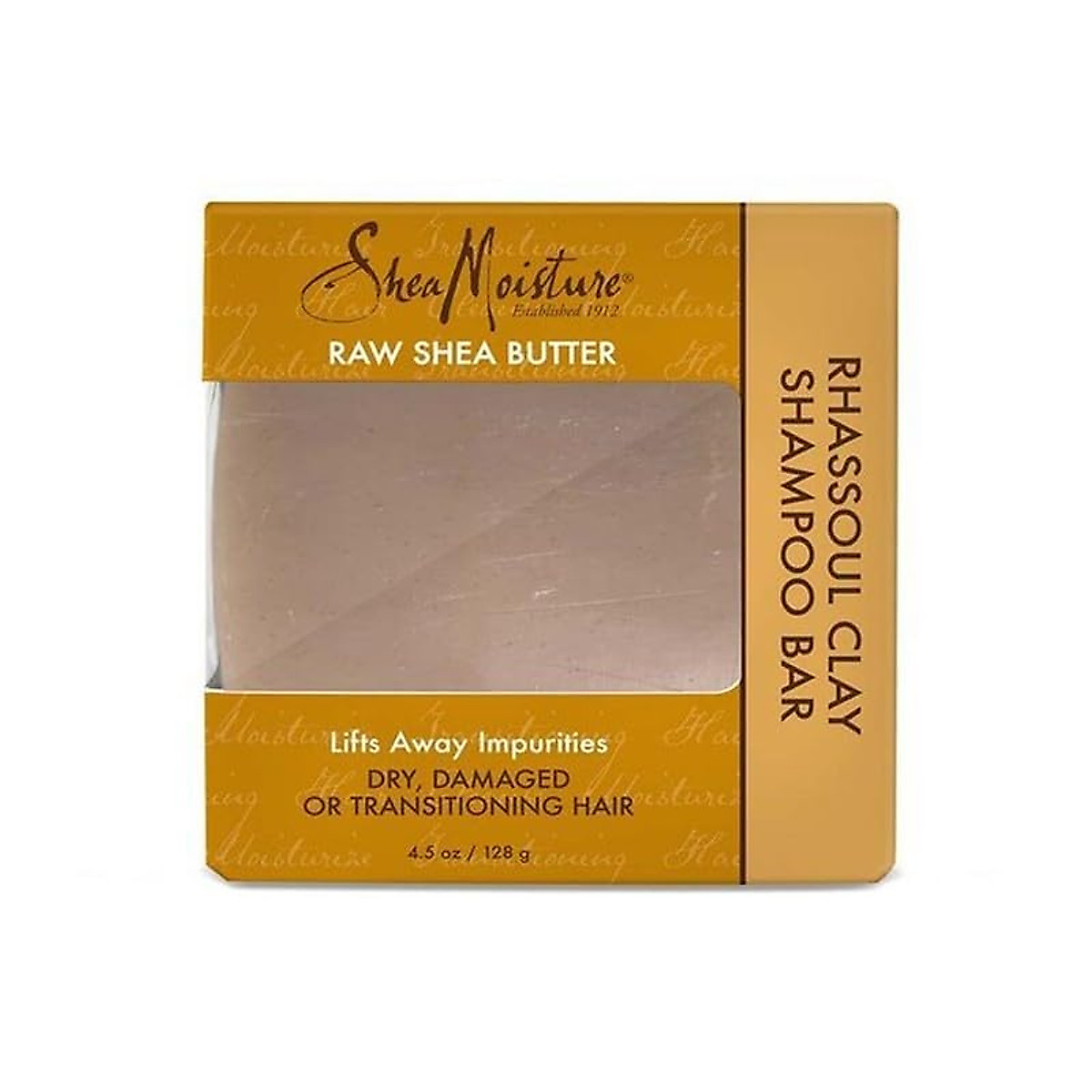 SheaMoisture Raw Shea Butter Clay Shampoo Bar 4.5 Oz Cleanser, 4.5 Ounce