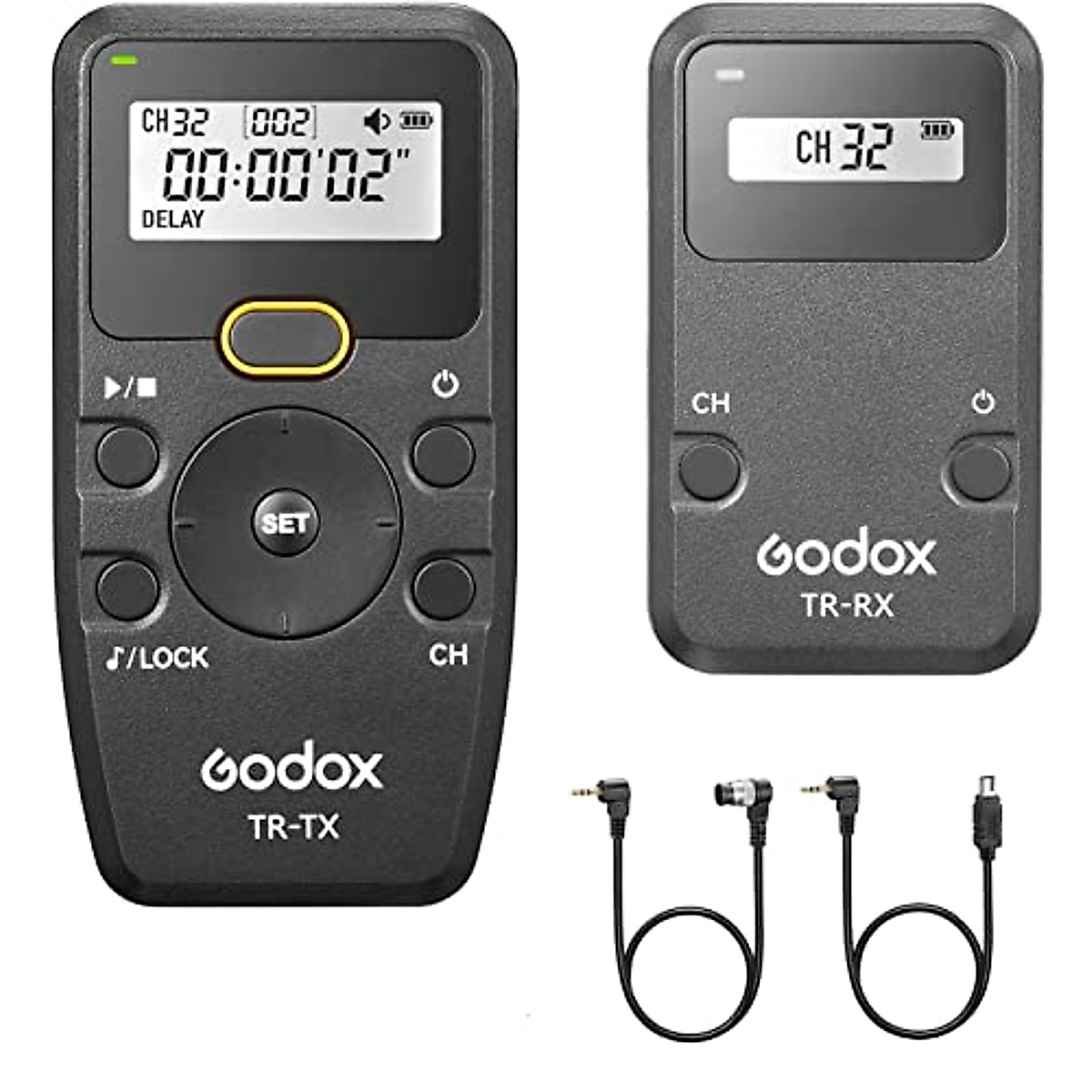 Godox TR-N1 TR-N3 Remote Shutter Release for Nikon, Wireless Shutter Release Intervalometer Compatible for Nikon Z9 Z8 Z7 Z6 Z5 D850 D800 D750 D610 F90 D7200 D7100 D5600 D3300 D90