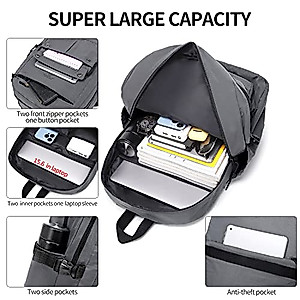 Vendra Moka Waterproof Laptop Backpack Purse for Women and Men, Hiking Travel Backpack