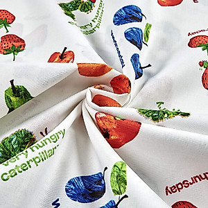 Andover The Very Hungry Caterpillar Dots Small Scattered Fruit White Fabric by The Yard