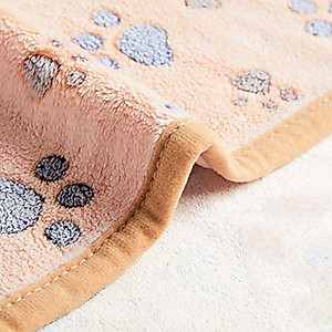 Allisandro Luxurious Dog Blanket, 350 GSM Super Fuzzy Microplush Fleece Pet Blankets for Small Medium Large Dogs and Cats, Brown, 40 x 32 Inches