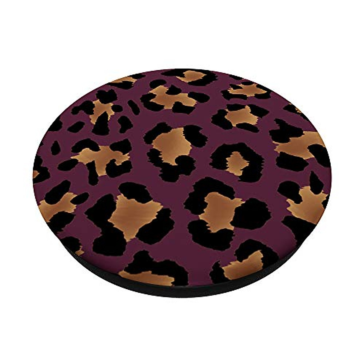 Animal Cheetah Or LEOPARD PRINT | Wine Color Red PopSockets Swappable PopGrip