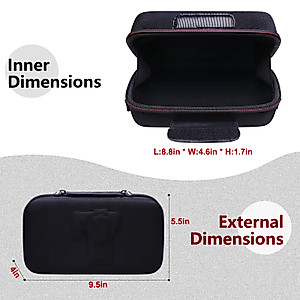 Camera Case for Canon EOS Rebel R100 / R50 / T7 / R5 / R6 Mark II / R7 / R8 / 90D / 5D Mark IV, Sony, Nikon DSLR SLR Camera, 18-55mm Lens, SD Card, Battery and Cable with Shoulder Strap, Black