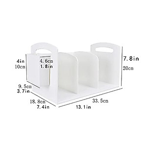 Bookends Plastic Book Bookends Bookshelf 3-Layer Anti-Moving Bookend Student Desktop Bookshelf Office File Storage Rack Book End Desk Organiser