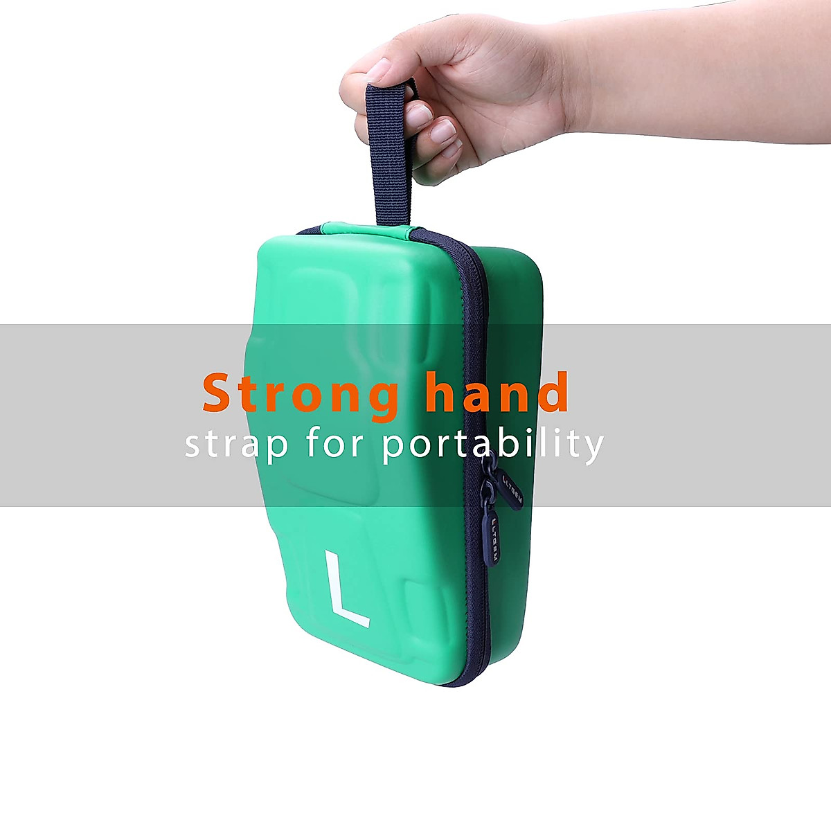 L LTGEM Storage Case for Mario Kart Live: Home Circuit -Luigi Set - Nintendo Switch Luigi Set Edition - Travel Protective Carrying Bag(Green)