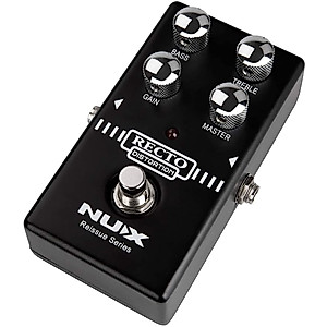 Briskdrop NUX Recto Distortion Guitar Effect Pedal Bundle with 2 Patch Cables and 6 Dunlop Picks, RectoBundle2