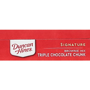 Duncan Hines Signature Triple Chocolate Chunk Brownie Mix, 18 OZ