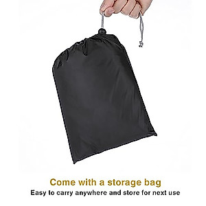 Lawn Mower Cover Outdoors Waterproof Push Lawnmower Cover Dust UV Protection Universal Oxford Covers with Drawstring Storage Bag 76" x 25" x 44"