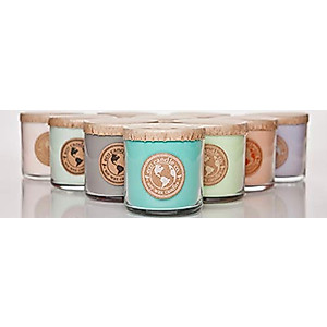 Eco Candle Co. Recycled Candle, Bourbon Vanilla, 6 oz. - Scents of Bourbon, Vanilla, Tonka Bean, Cedarwood, & Cardamom - 100% Soy Wax, No Lead, Kraft Paper Label & Lid, Hand Poured, Midwest Soybeans