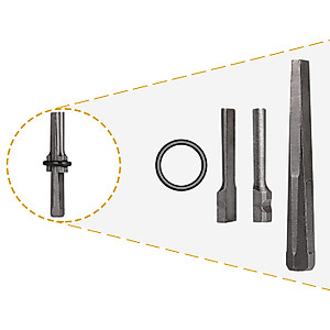 ABuff 10 Packs of Heavy Duty Wedge and Feather Shims, 5/8 Inch Plug Shim and Wedge Concrete Rock Stone Splitter Hand Tools