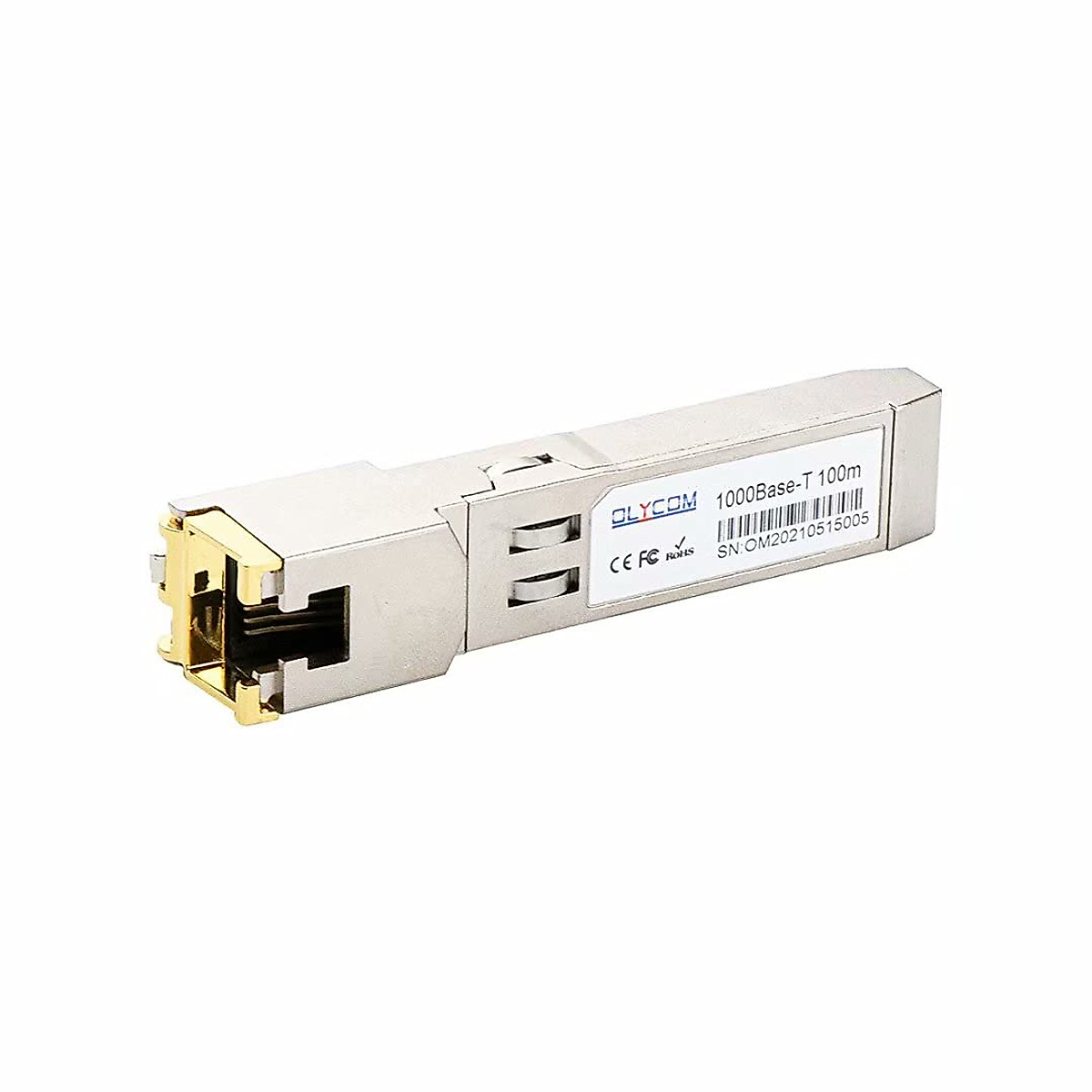 Copper SFP Mini GBIC RJ45 SFP 1.25G 1000BASE-T 100m for Cisco GLC-T/SFP-GE-T Meraki MA-SFP-1GB-TX Ubiquiti UF-RJ45-1G D-Link Supermicro Netgear, TP-Link and Other Open Devices