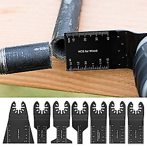 66pcs Oscillating Tool Blades, Oscillating Multitool Saw Blades Accessories Kit for Fein Multimaster, Bosch, Makita, Milwaukee, Rockwell, Ryobi, Craftsman, Ridgid