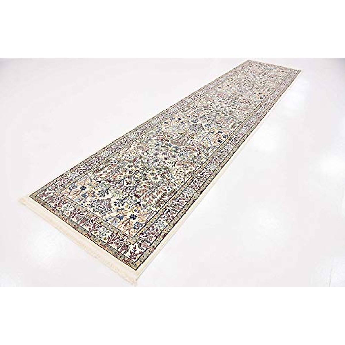 Unique Loom Narenj Collection Area Rug - Bristol (3' x 13' 1" Runner, Ivory/ Beige)