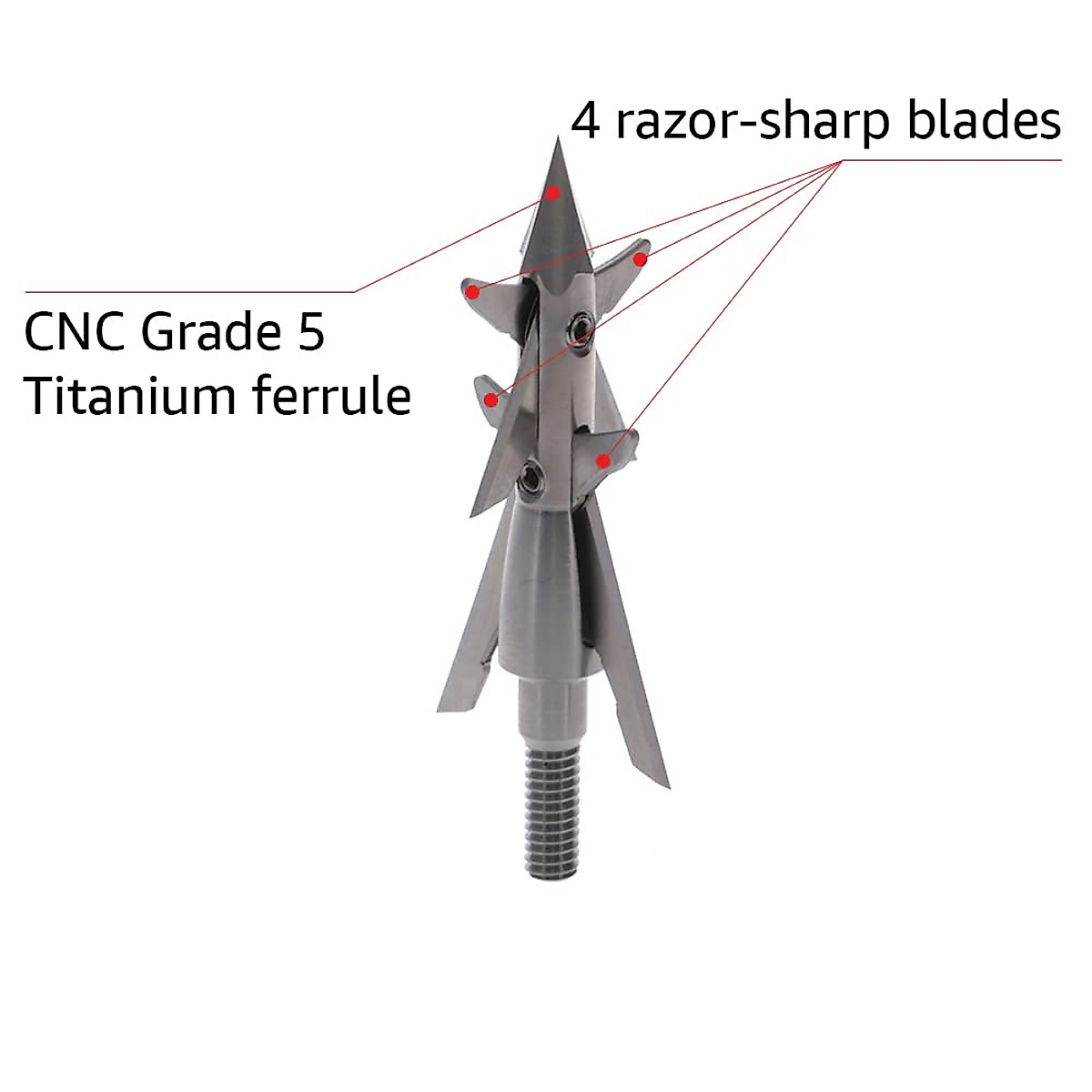 New Archery Products NAP Slingblade 4 TI Broadhead 100 Grain 3PK